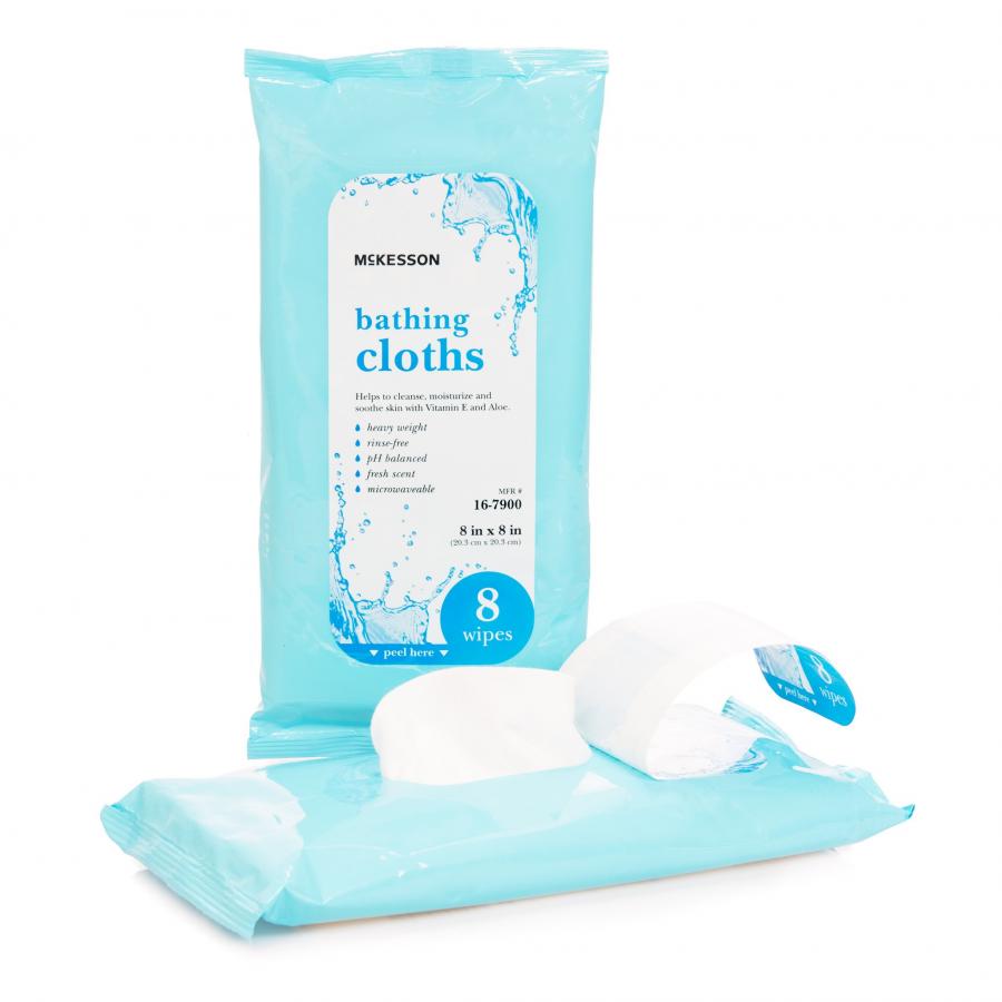 McKesson Bathing Cloths, Scented, 8 Count - Walmart.com