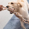 AOOOWER Cotton Rope Dog Tug Toy with MultiStrand Weaving Biting ...