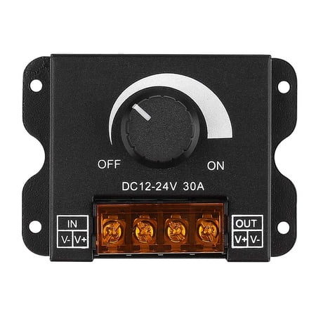 Maytalsory DC 12-24V LED Stepless Dimmer Knob Switch Indoor Outdoor ...