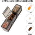 Lotus Pill Box Organiser 3 Times a Day Pill Dispenser 7 Day Pill ...