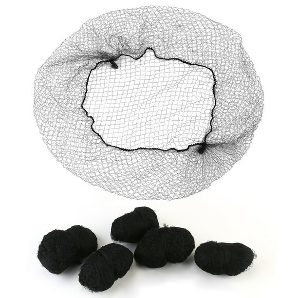 NICEXMAS 100pcs Hair Nets Invisible Elastic Mesh (Black) - Walmart.com