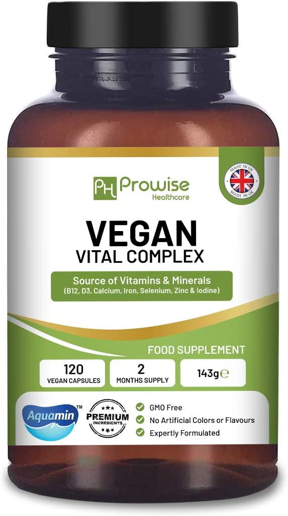 Vegan Vital - Multivitamins Complex 120 Capsules | UK Manufactured ...