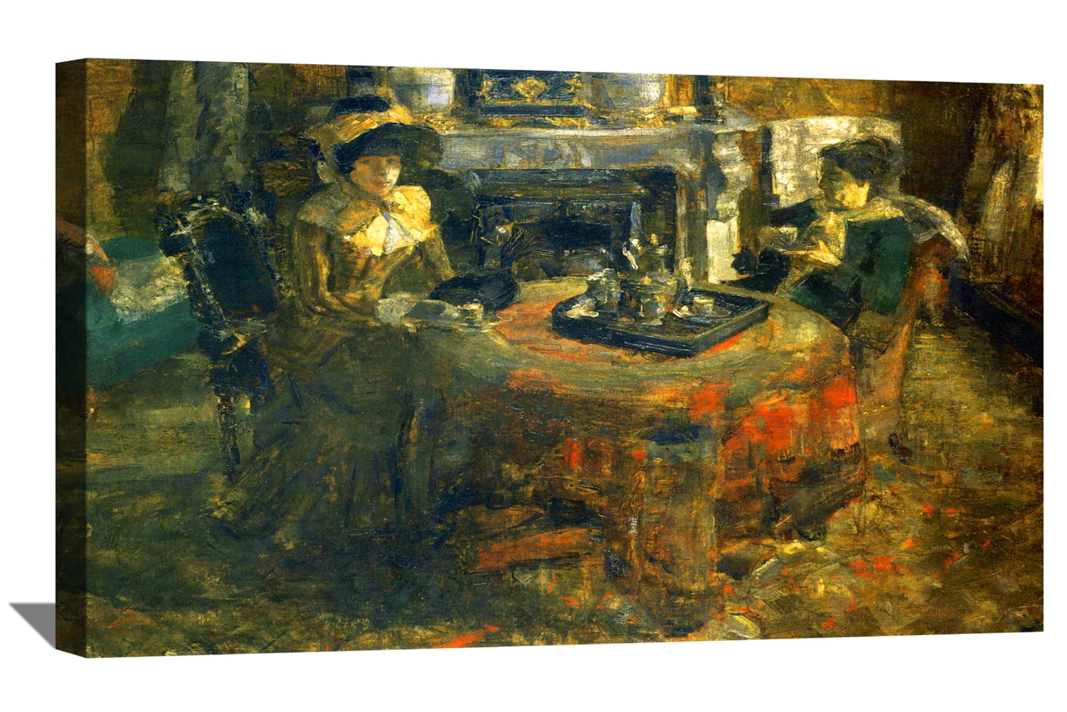 James Ensor Painting Art Print Afternoon in Ostend-c Canvas Art Framed Wall Art - Walmart.com