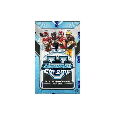 Topps 2024 Bowman University Chrome Football Hobby Box, 2 Autographs ...