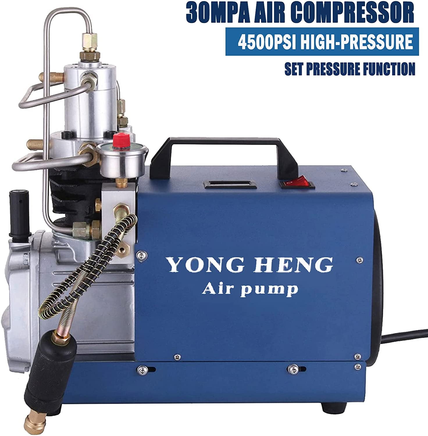 SHZOND 30MPA 4500PSI High Pressure Air Pump 13.2GPM Air Flow Rate PCP ...