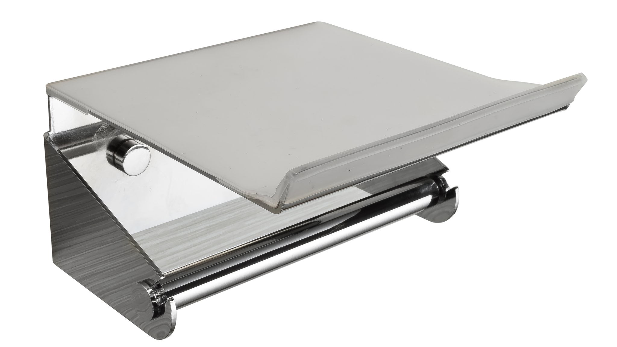 Luxor Paper Holder With Shelf - Chrome - Walmart.com