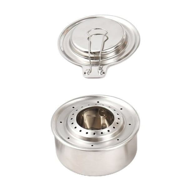 estufa al aire libre Mini estufa de alcohol para acampar, estufa portátil 2 en 1 para mochilero ...