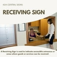ADA CENTRAL SIGNS - 6" X4" Receiving Sign - ADA Compliant Tactile ...