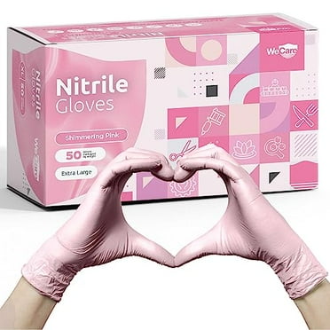 7 Mil XL Extra Large Nitrile Gloves : Box of 50 : Heavy Duty for ...