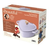 Free Shipping! Beautiful 2Qt Cast Iron Heart Dutch Oven Lavender Oven ...