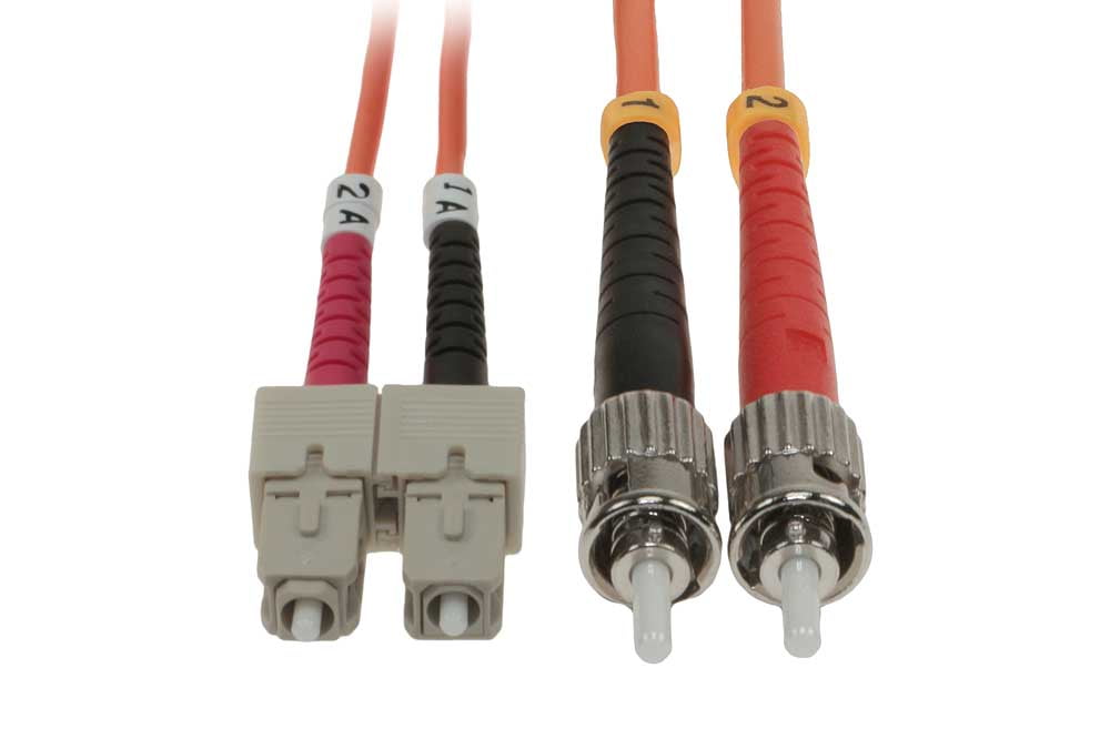 SF Cable 5 meter ST-SC Duplex Multimode 62.5/125 Fiber Optic Cable ...