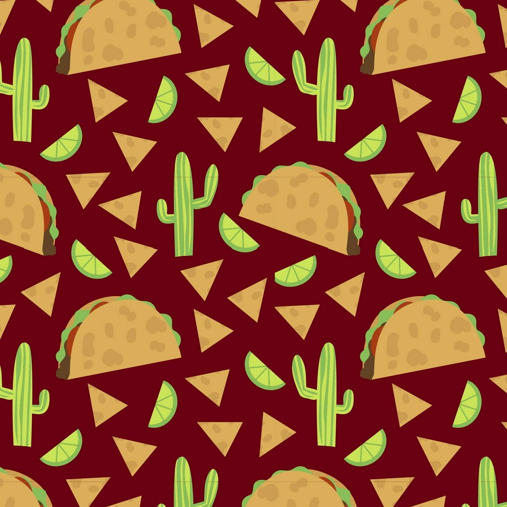 David Textiles, Inc. 36" x 44" 100% Cotton Taco Toss Precut Sewing ...