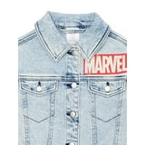 Disney Marvel Girls’ Denim Jacket, Sizes 4-16 - Walmart.com