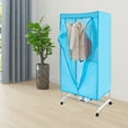 1000W Portable Electric Clothes Dryer Wardrobe Drying Rack Heat Heater ...