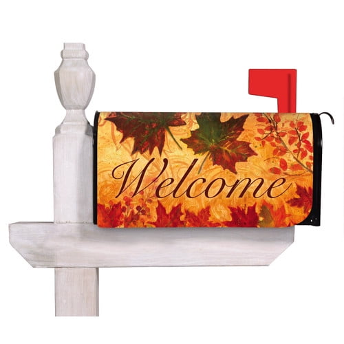 Evergreen Mailbox Cover - Fall Leaves - Walmart.com
