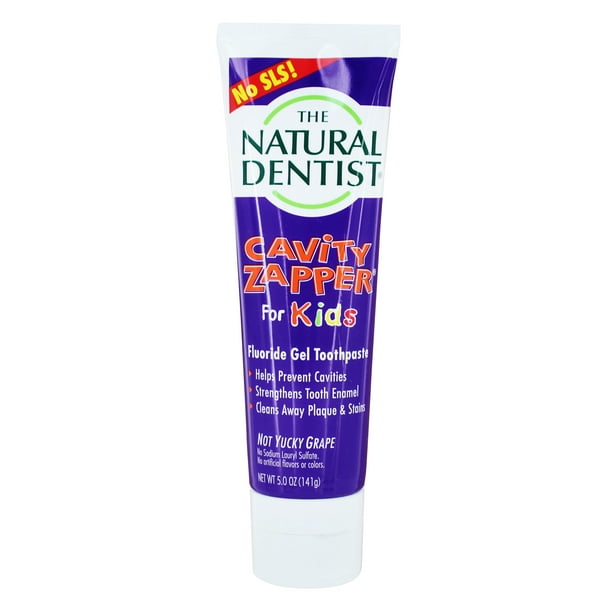 The Natural Dentist - Cavity Zapper Fluoride Gel Toothpaste For Kids ...