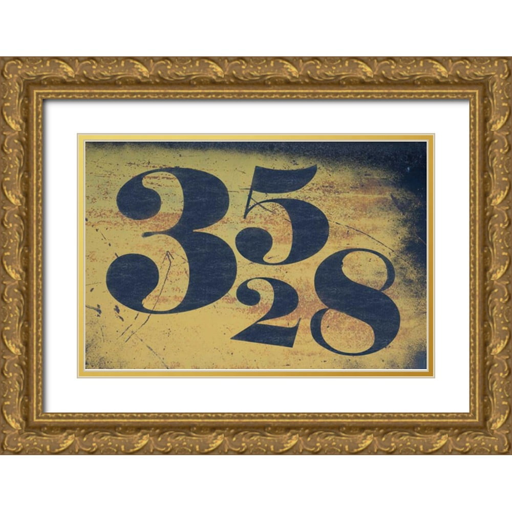 Murdock, Ramona 32x23 Gold Ornate Wood Framed with Double Matting ...