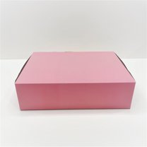 PKGSMART Pink Macaron Packaging Boxes for 6 with Clear Window, 7.2×1.9× ...