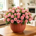 Half Round Wall Mount Planter - Durable Plastic Hanging Pot for Indoor ...