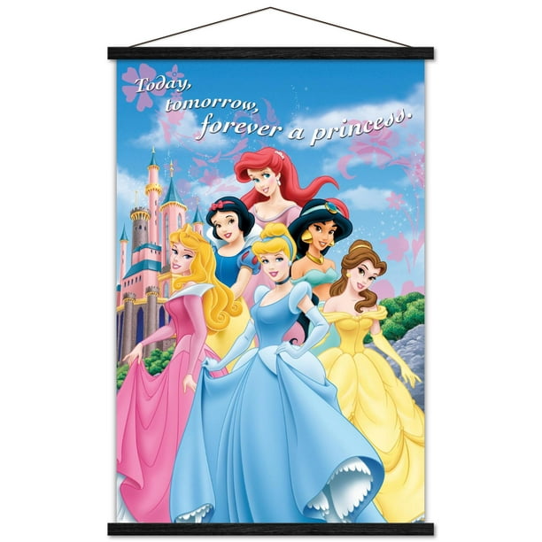 Disney Princess - Castle Wall Poster with Wooden Magnetic Frame, 22.375 ...