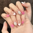 Yihe Wear Nail [Purple Coral] Cross-border Foreign Trade Carving Pink ...