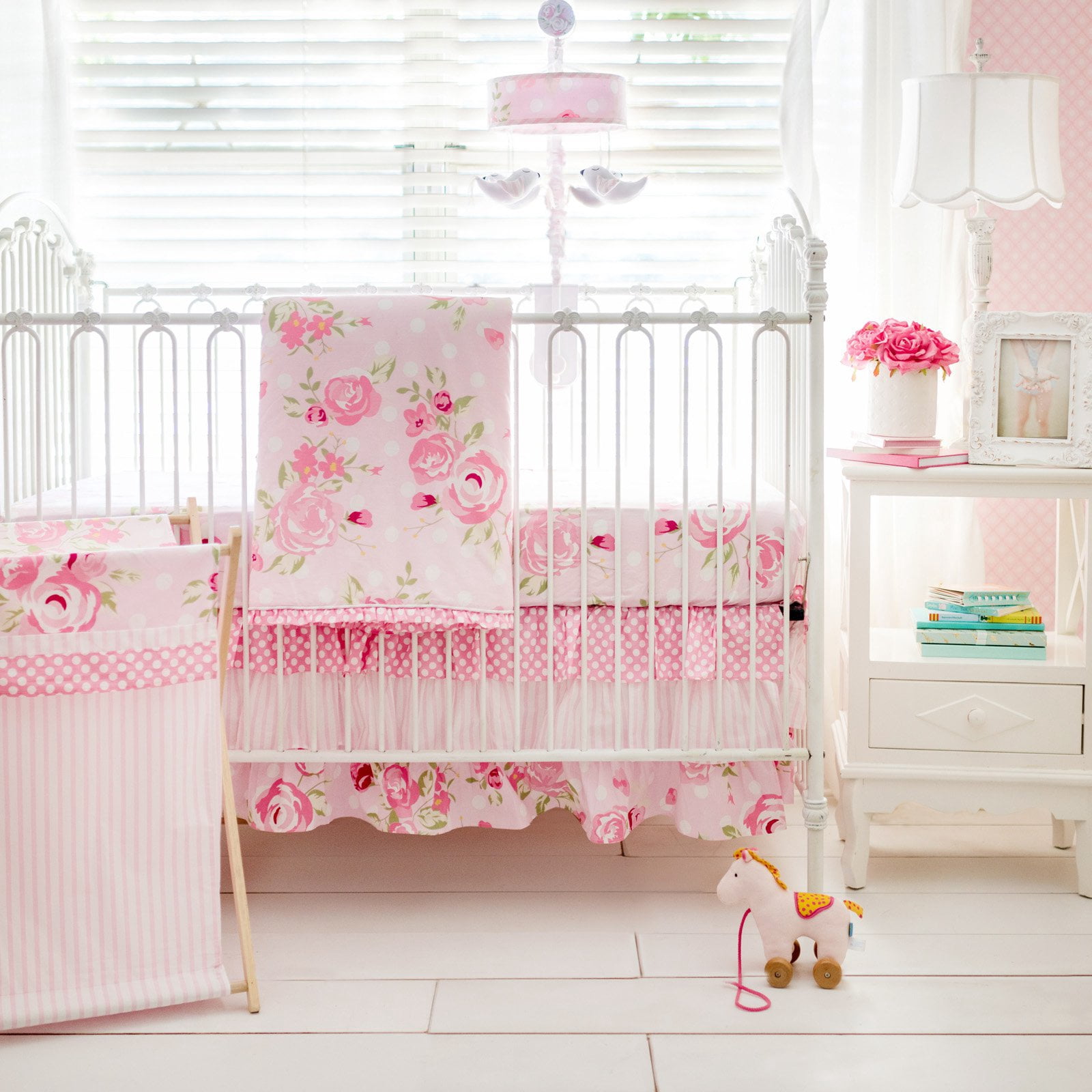 Rosebud Lane 3 Piece Crib Bedding Set By My Baby Sam Walmart