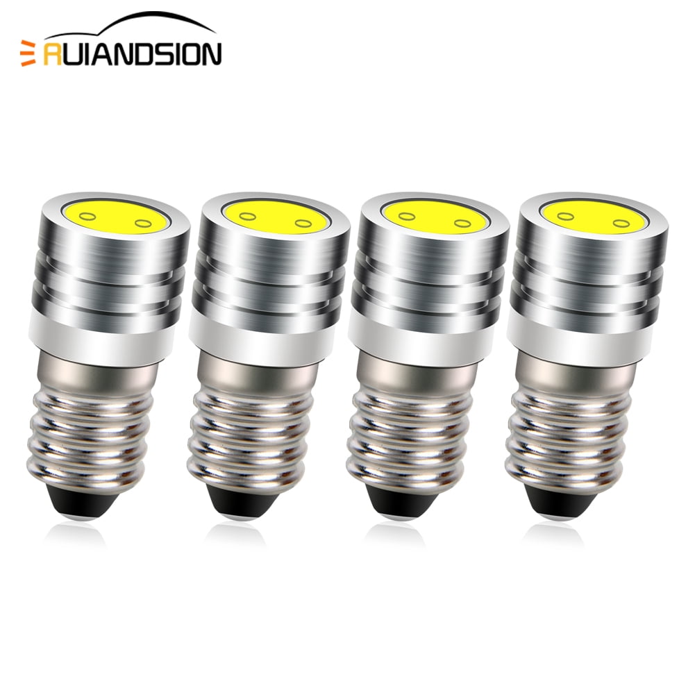 Ruiandsion E10 COB DC 3V White Outdoor Torch Light Bulb，Flashlight ...