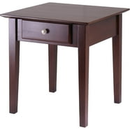 Linon Santa Fe End Table, Antique Finish, 24 inches Tall - Walmart.com