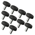 Adjustable Height Furniture Feet, Black Plastic Base, 10 Pack for ...