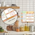 Magnetic Dry Erase Kitchen Fridge Weekly Grocery Meal Planner Menu ...