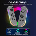 Wireless Game Controller for Nintendo, Switch Remote Joypad (L/R) with RGB Light/Turbo Function ...