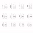 24 False Nails French Inspired Zebras Pattern Embossed Cats Eye ...