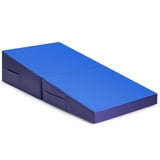 Costway Blue Incline Wedge Ramp Gymnastics Mat - Foldable Fitness ...
