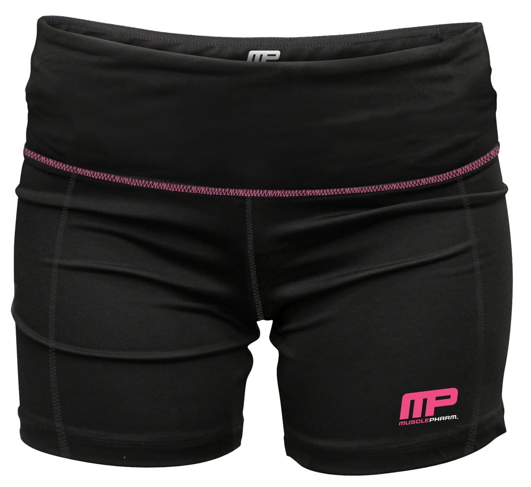 MusclePharm Women's Virus Compression Pro Shorts - Medium - Black/Pink ...