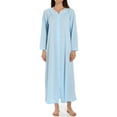 Shadowline Long Sleeve Button Down Robe - 71280 (Seafoam, S) - Walmart.com