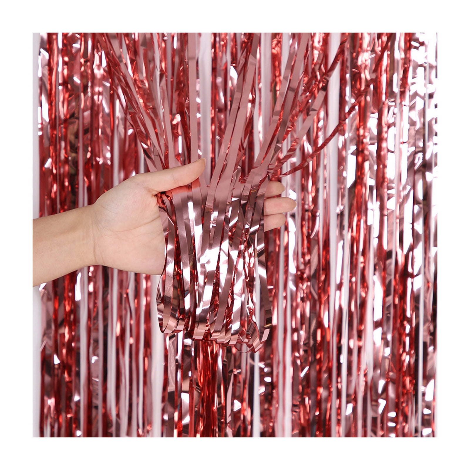 "3Pcs Self-Adhesive Rain Curtain - Shiny Reusable Eye-catching ...