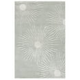 SAFAVIEH Soho Fiesta Celebration Wool Area Rug, Grey/Ivory, 6' x 9 ...