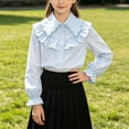 ATOGUTA Button Down Shirt for Girls Long Sleeve Dress Shirt Kids Dressy ...