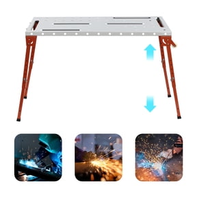 LZBEITEM 48" Adjustable Workbench, Rubber Wood Top Heavy-Duty ...