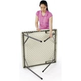34-inch Square Folding Table with Molded Top, Steel Legs (FOLDTS3429 ...