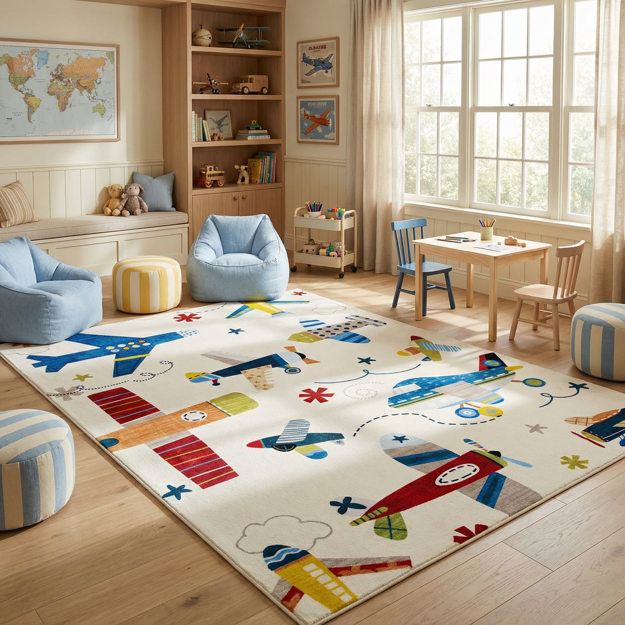 Click here for Rug Branch Kids Airplane Soft Playmat Indoor Area... prices
