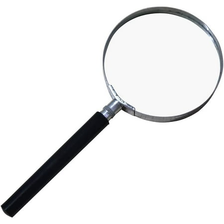 LHA 5X Handheld Reading 90mm Large Lens Magnifying Glass HD Transparent ...