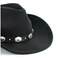 Western Cowboy Hat for Men Women Classic Roll Up Fedora Hat with Buckle ...