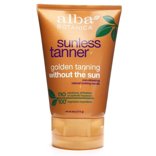 Alba Botanica - Sunless Tanner Golden Tanning without the Sun Lotion ...