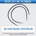 2PCS Car Roof Drip Finish Moulding Top Rubber Seal Strips for Honda ...