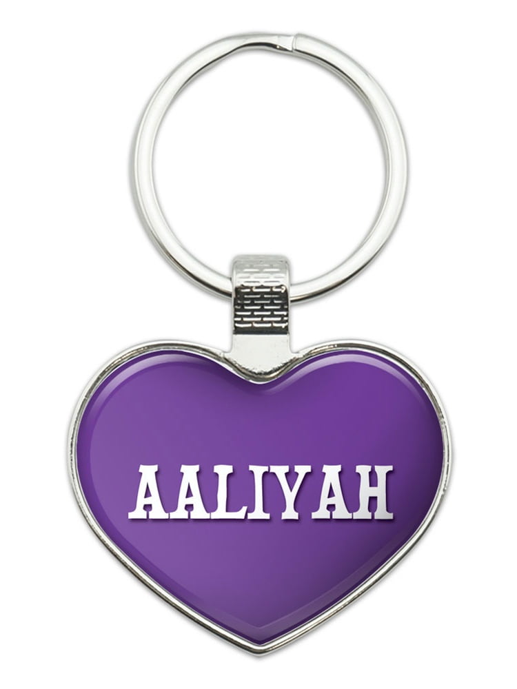 I Love Aaliyah Heart Metal Key Chain - Walmart.com