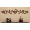 DecMode Brown Metal Scroll Wall Decor - Walmart.com