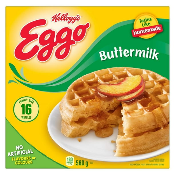 EGGO Buttermilk Waffles, 560g (16 waffles), 560g, 16 waffles - Walmart.ca