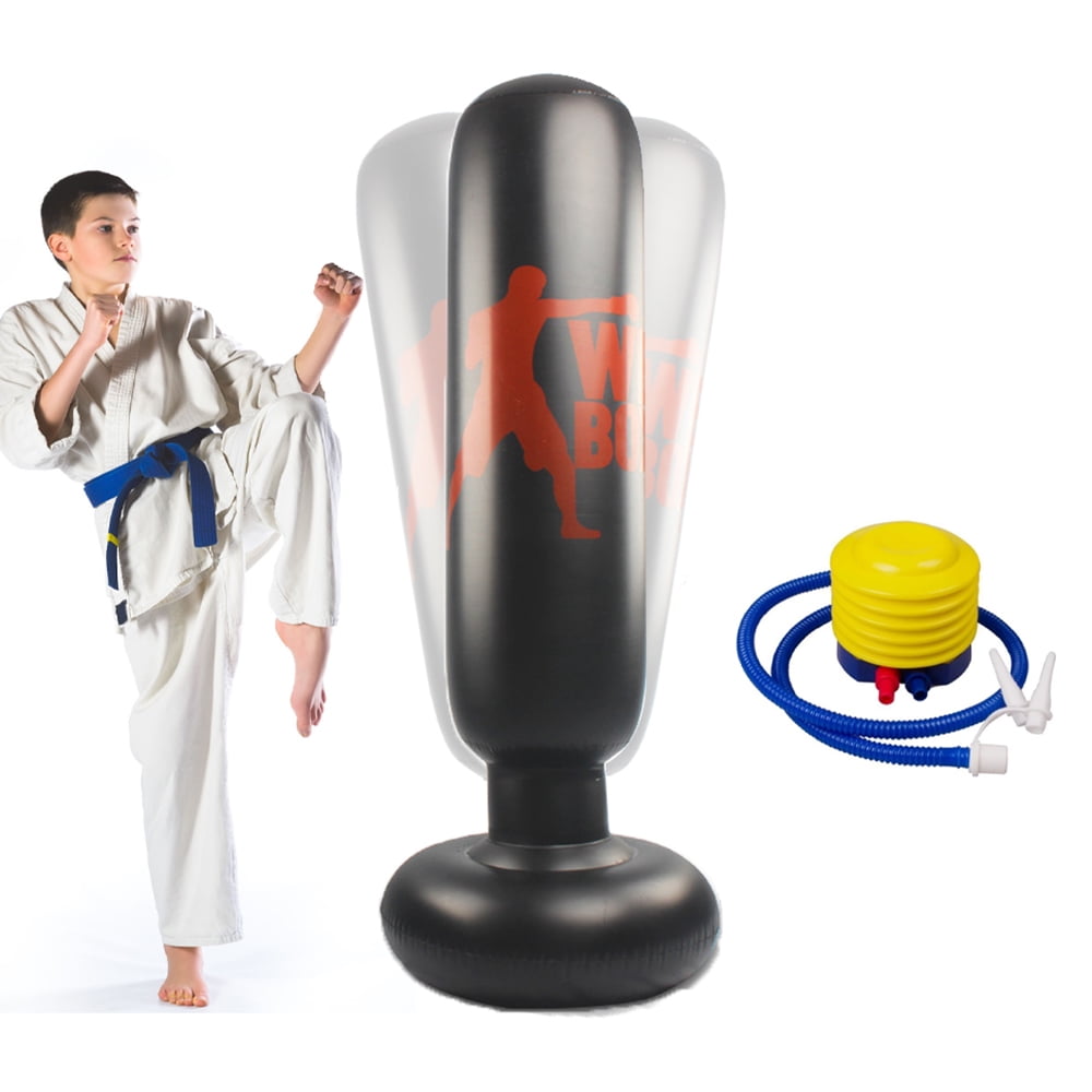 iMeshbean Inflatable Adults Kids Punching Bag 63 inch Freestanding ...