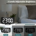 Digital Alarm Clock, Digital Clock Large Display Number, LED Electric ...